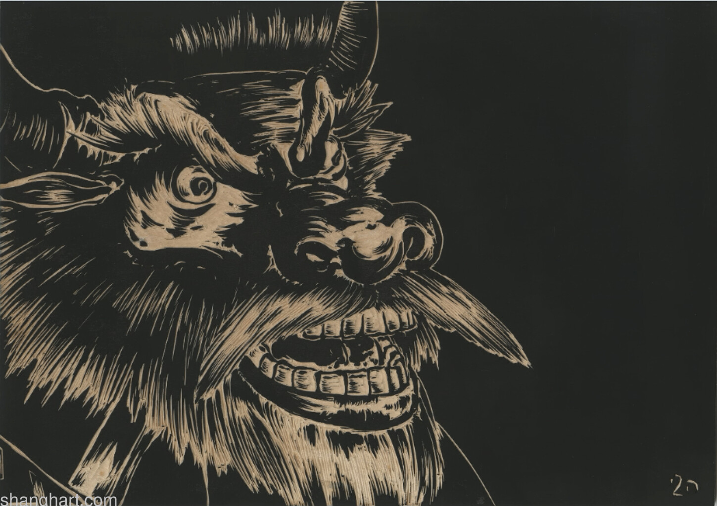 SUN Xun Original Animation Drawings of "Magic Atlas" - Luocha 29.7x42cm