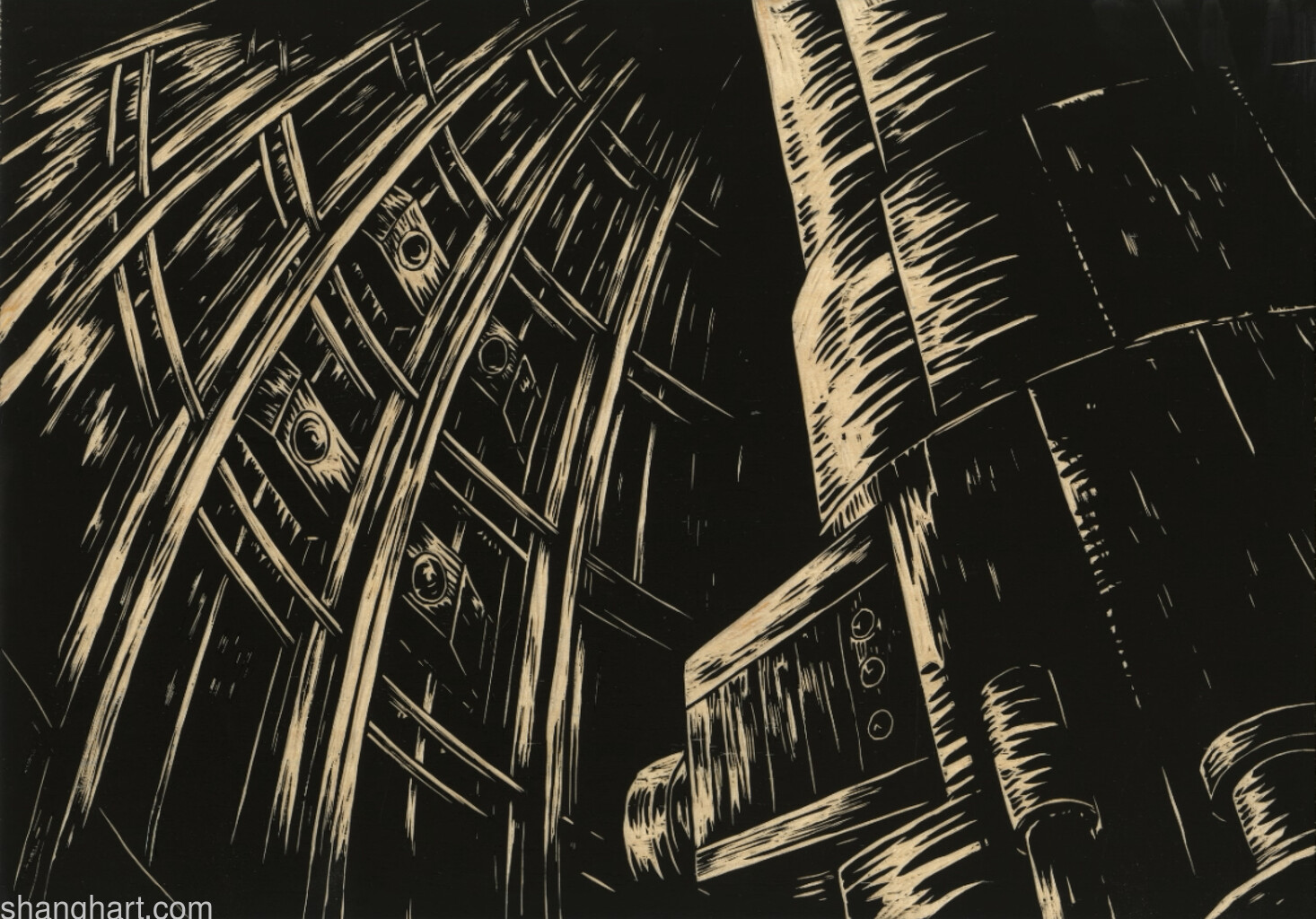 SUN Xun Original Animation Drawings of "Magic Atlas" - Luocha 29.7x42cm