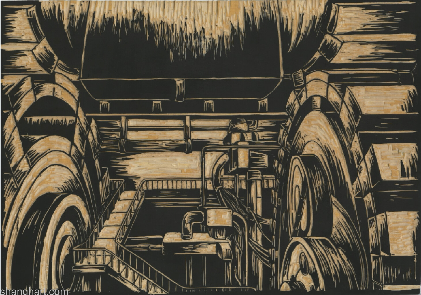 SUN Xun Original Animation Drawings of "Magic Atlas" - Luocha 29.7x42cm