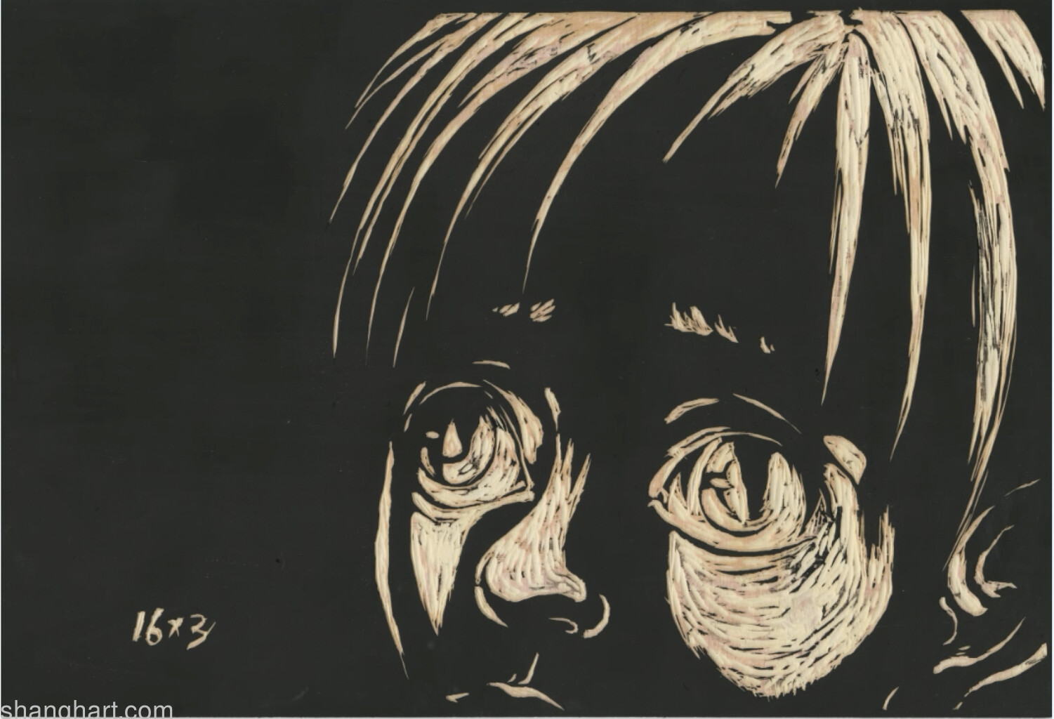 SUN Xun Original Animation Drawings of "Magic of Atlas" - Luocha 30x45cm