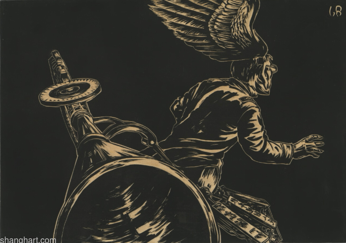 SUN Xun Original Animation Drawings of "Magic Atlas" - Luocha 29.7x42cm