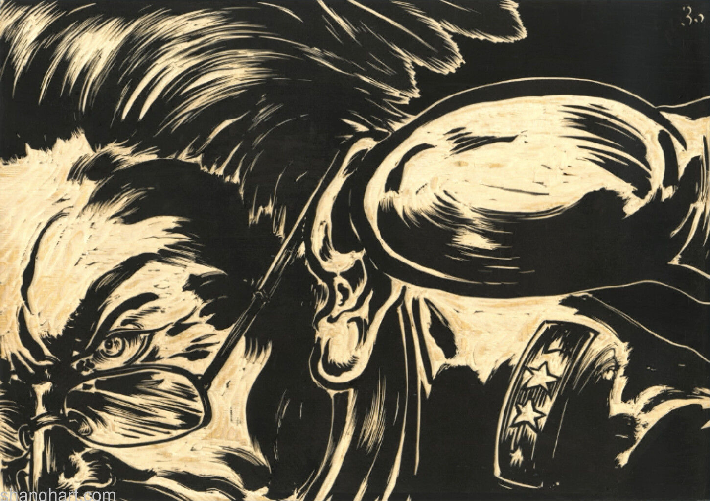 SUN Xun Original Animation Drawings of "Magic Atlas" - Luocha 29.7x42cm