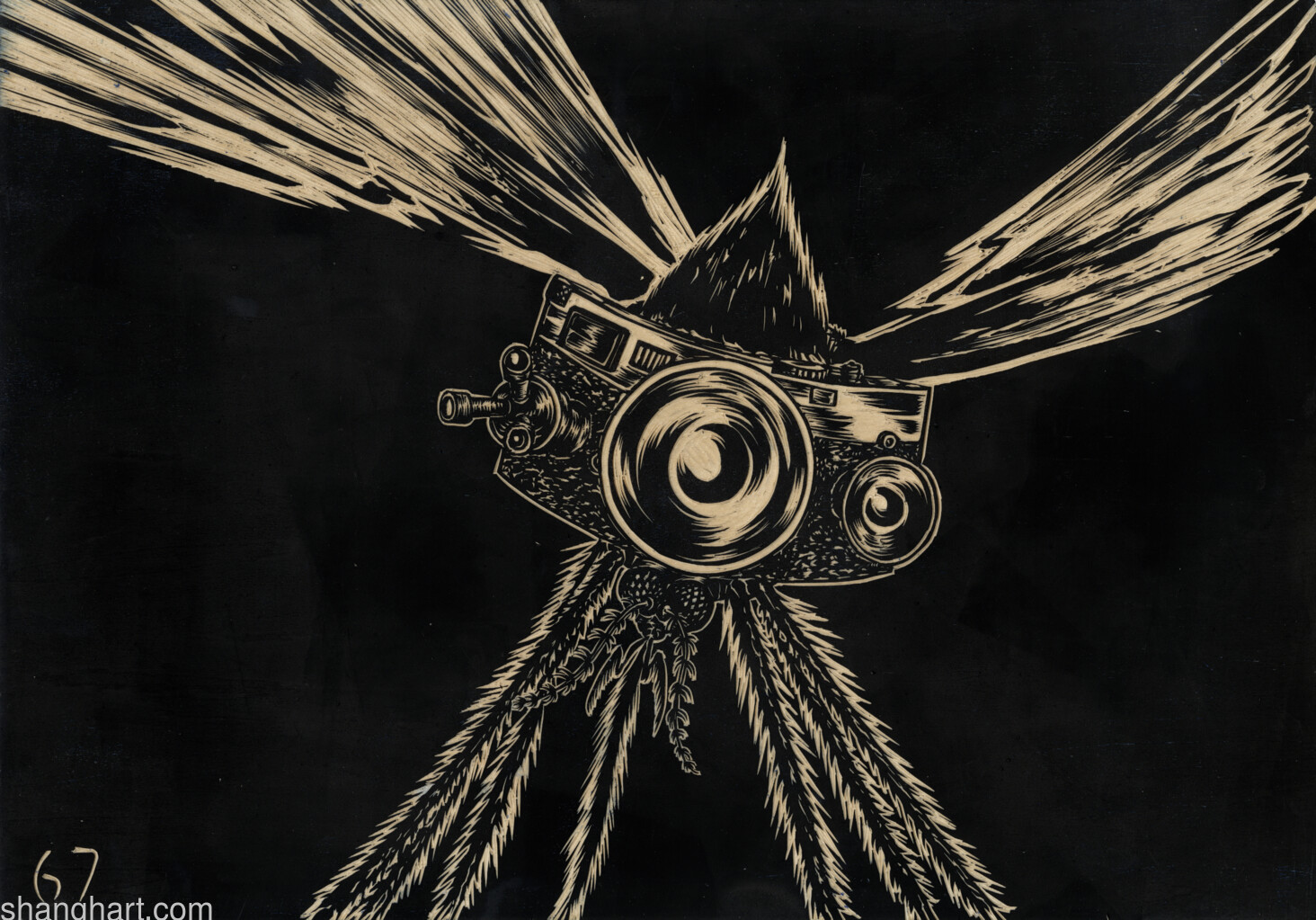 SUN Xun Original Animation Drawings of "Magic of Atlas" - Luocha 30x42cm