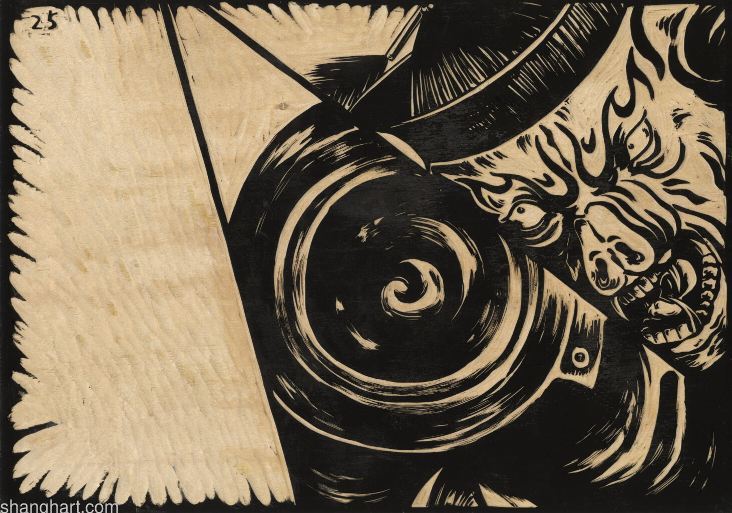 SUN Xun Original Animation Drawings of "Magic Atlas" - Luocha 30x42cm